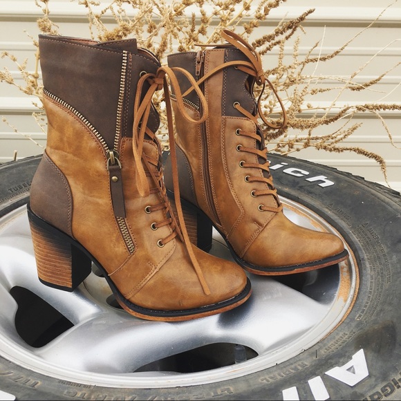 Pierre Dumas | Shoes | Distressed Tan Booties | Poshmark